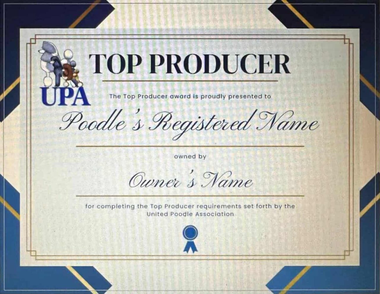 Top Producer Awards | United Poodle Association